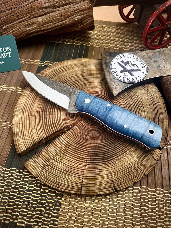 Penguin - Blue Curly Maple - Tapered A2 – Darlington Edgecraft
